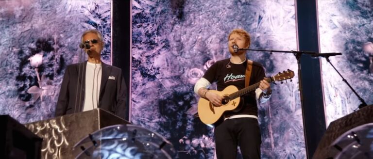 When Ed Sheeran and Andrea Bocelli’s duet made Wembley Stadium quiet