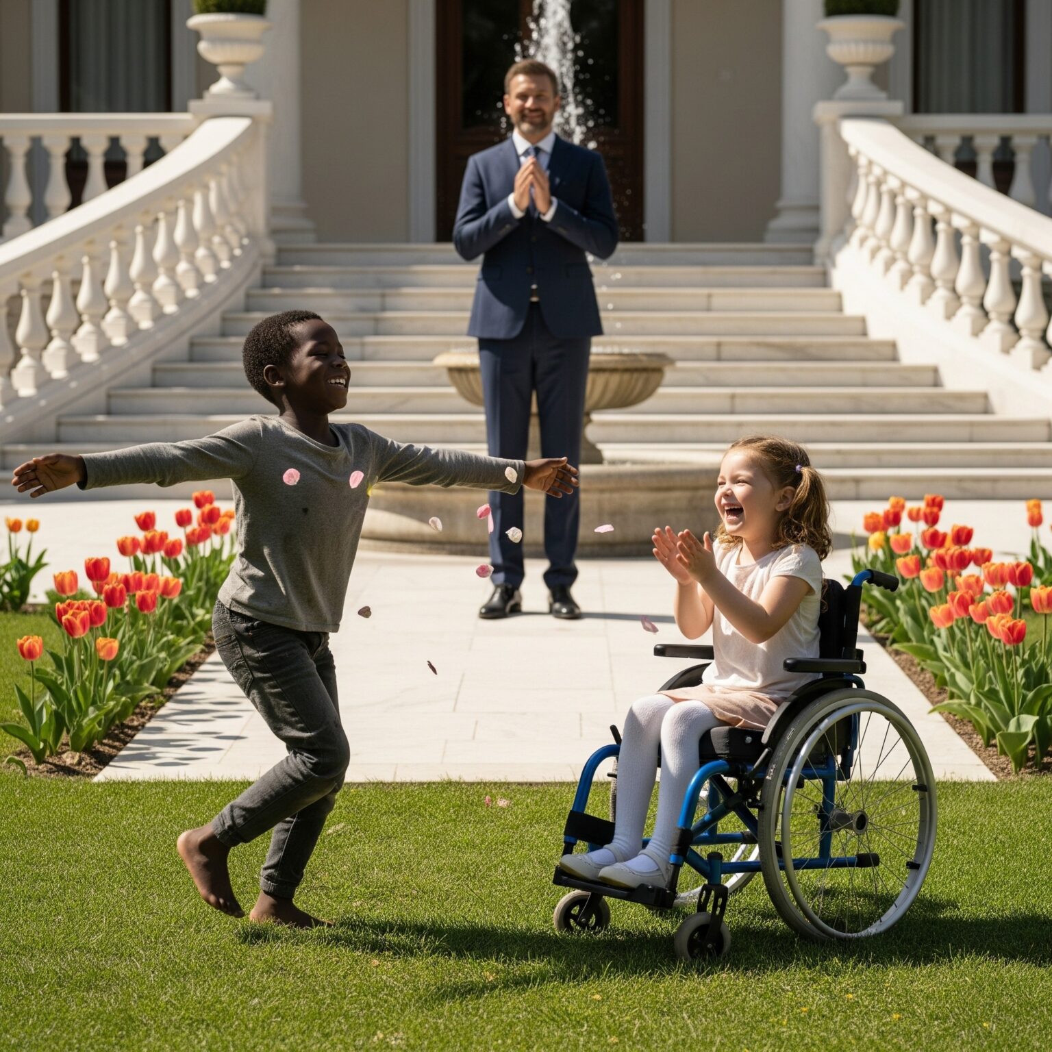 Millionaire Catches Homeless Boy Dancing with His Paralyzed Daughter ...