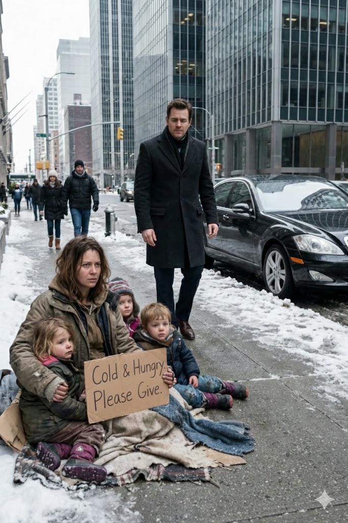 A Millionaire Saw His Ex Begging on the Streets with Three Children Who ...